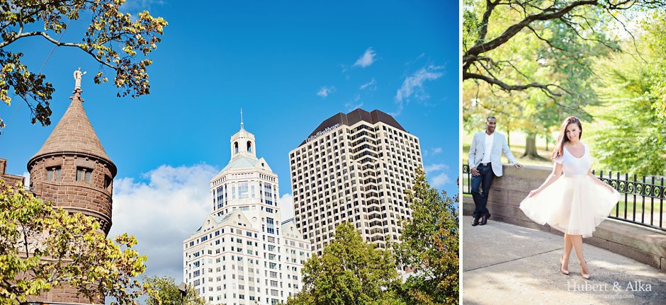 Jennifer and Matthew's Bushnell Downtown Hartford CT Fall Engagement ...