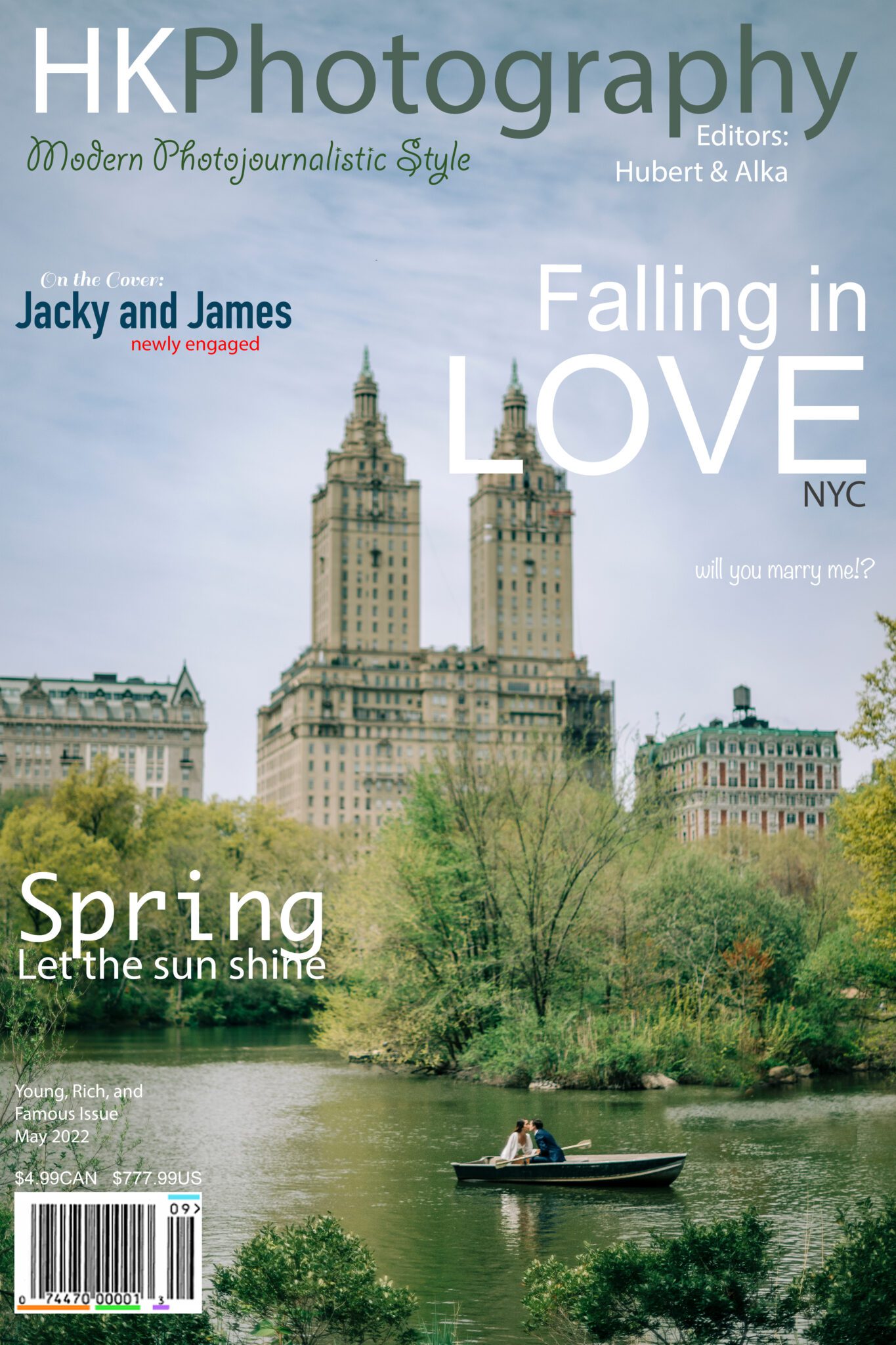 Central Park & Loeb Boathouse Engagement Session | New York City - HK ...